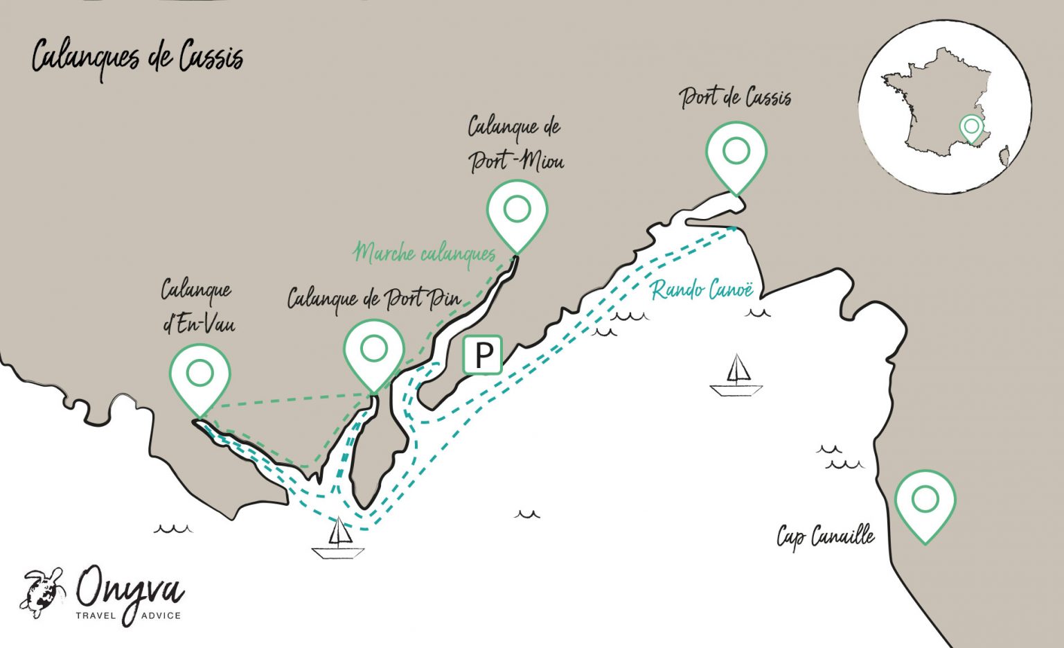 Visiter les calanques de Cassis par la mer et la terre - Onyvatravel